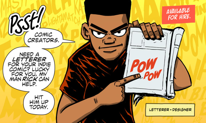 Canadian Comic Letterer & Designer, Rick Joseph — Indie Comic Creator