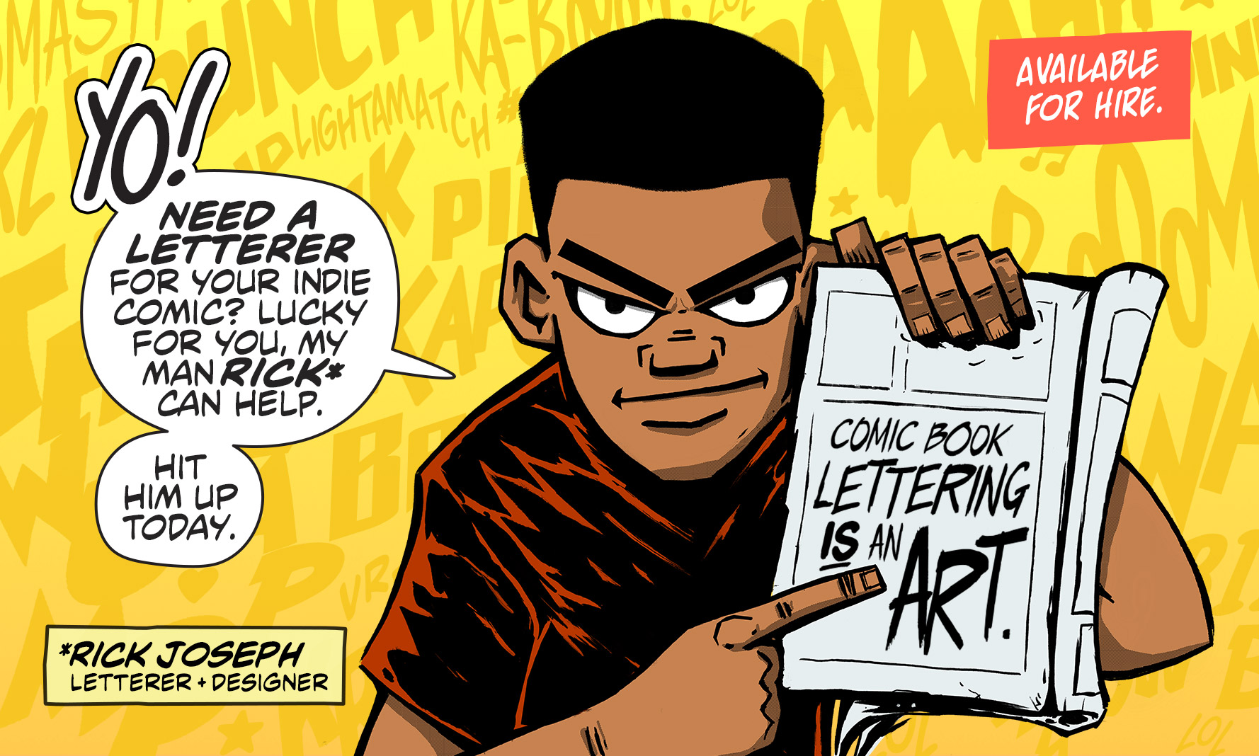 Canadian Comic Letterer Rick Joseph — Indie Comic Creator